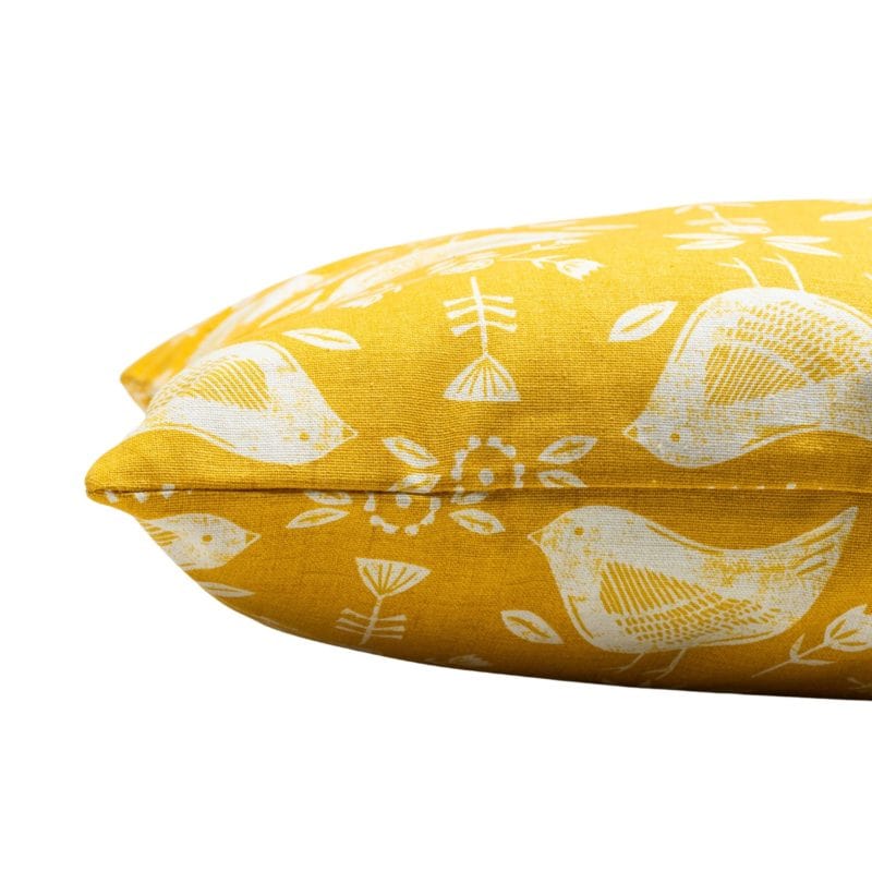 Scandi Geometric Birds Boudoir Cushion - Linen Loft