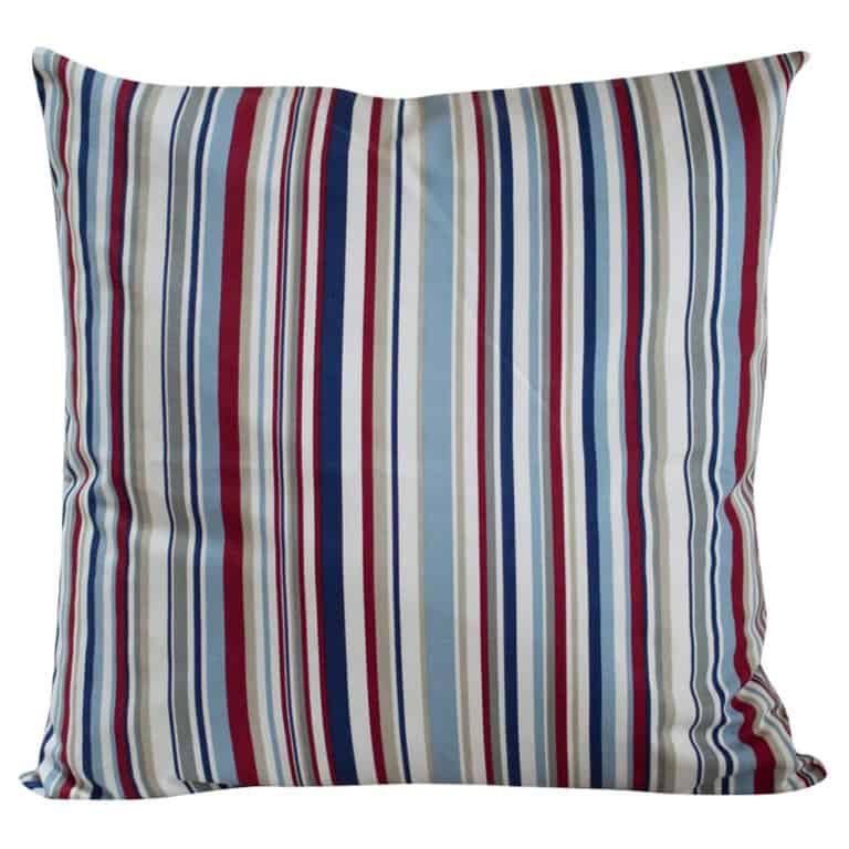 Extra Large Stripy Nautical Cushion - Linen Loft