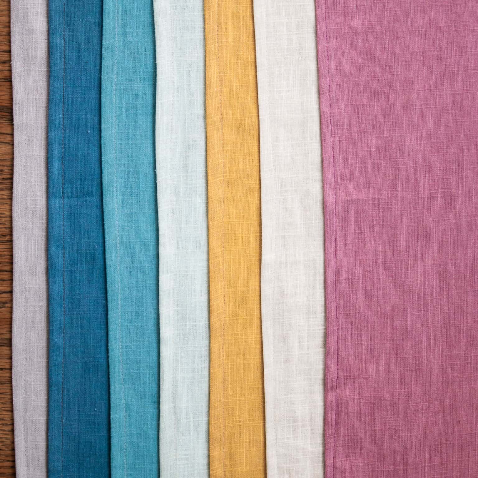 100% Linen Table Runner in Duck Egg Blue - Linen Loft