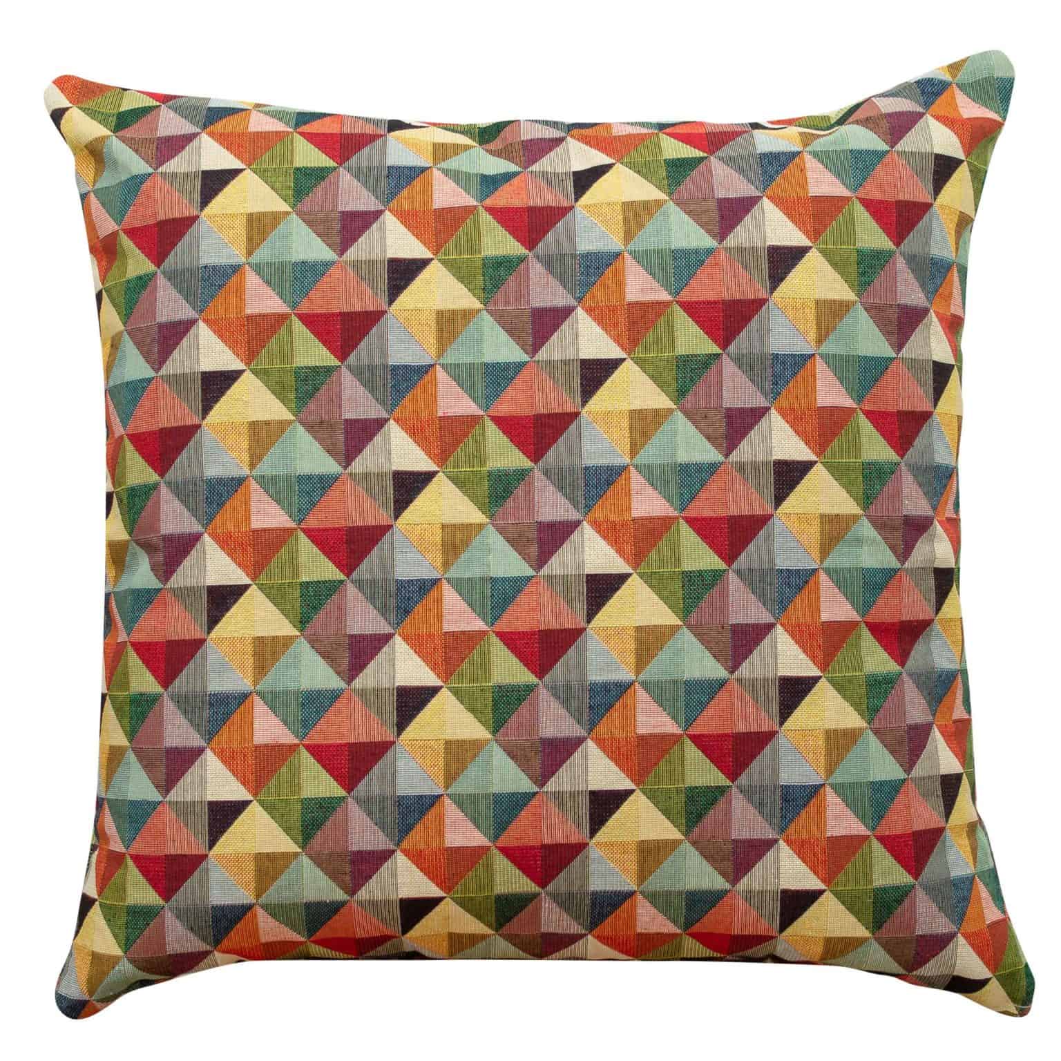 Woven Art Deco Cushion - Linen Loft